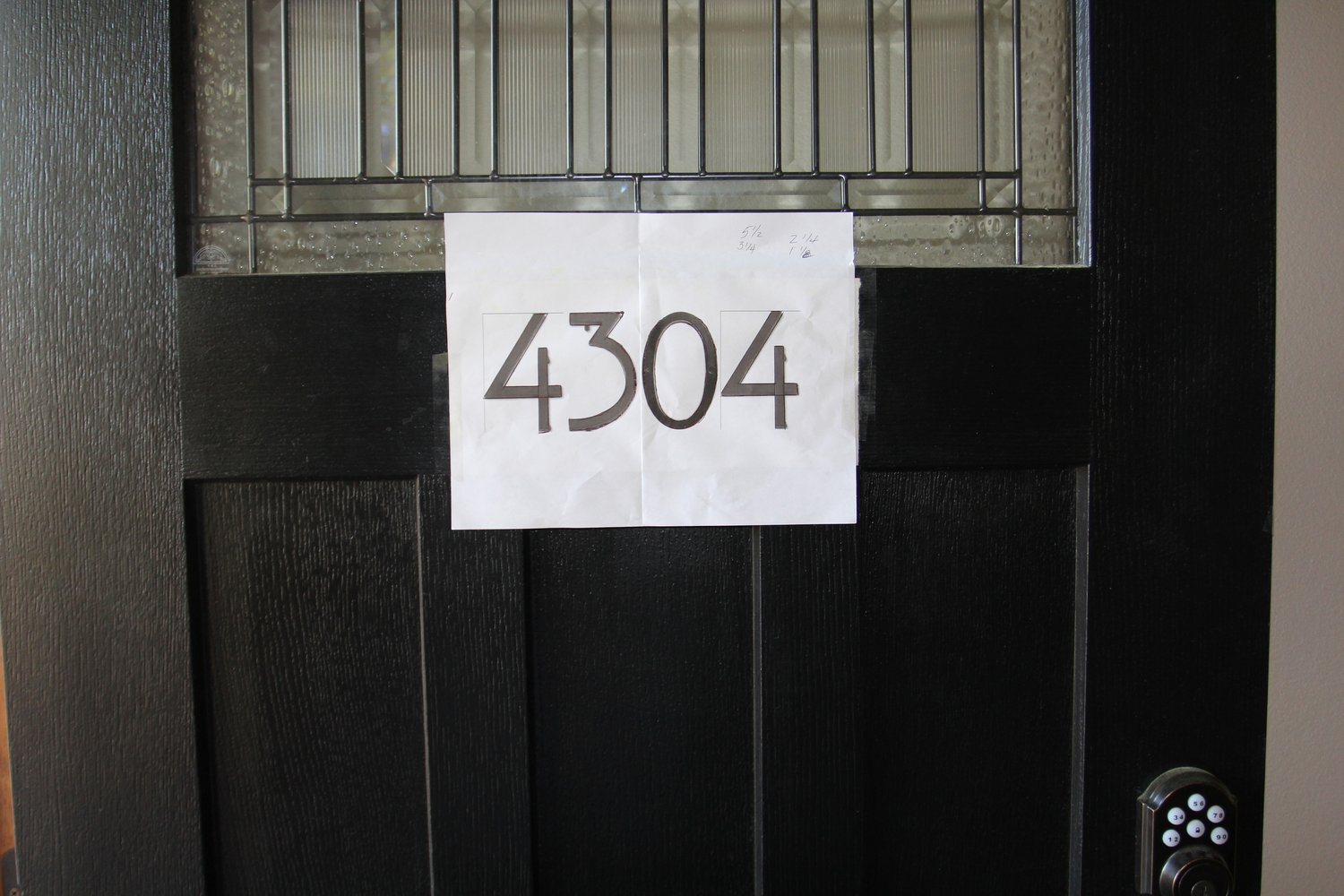 Paint your front door numbers...the right way! — Beckwith's Treasures