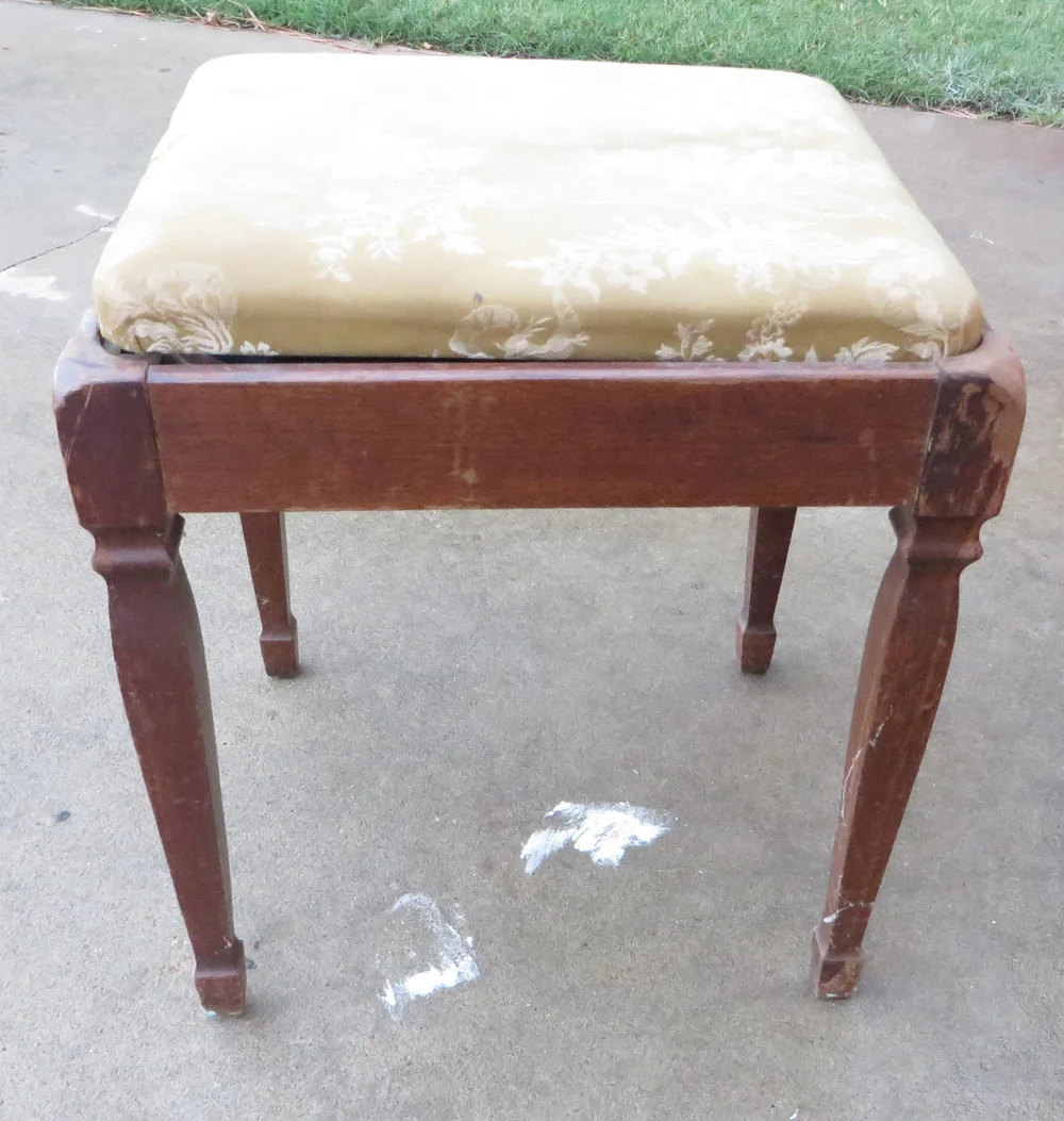 Simple bench or stool makeovers... — Beckwith's Treasures