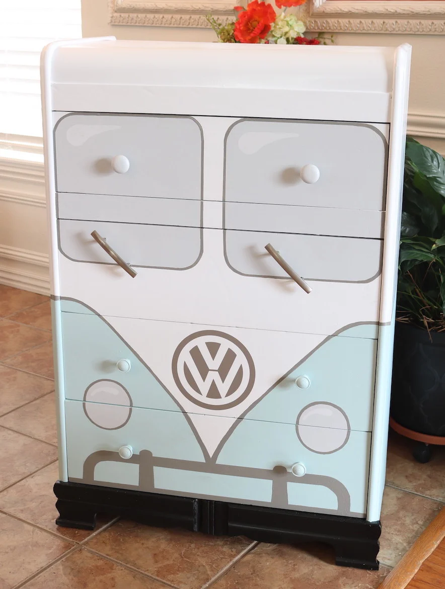 VW Bus chest of drawer makeover.... — Beckwith's Treasures