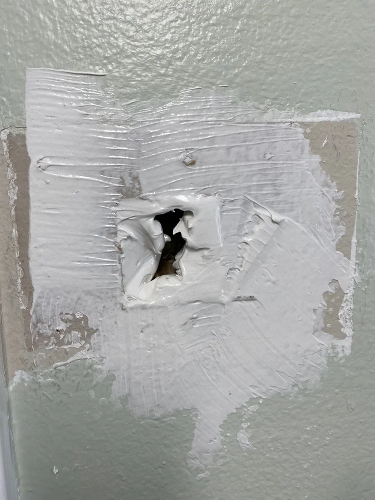 Sheetrock repair. — Beckwith's Treasures