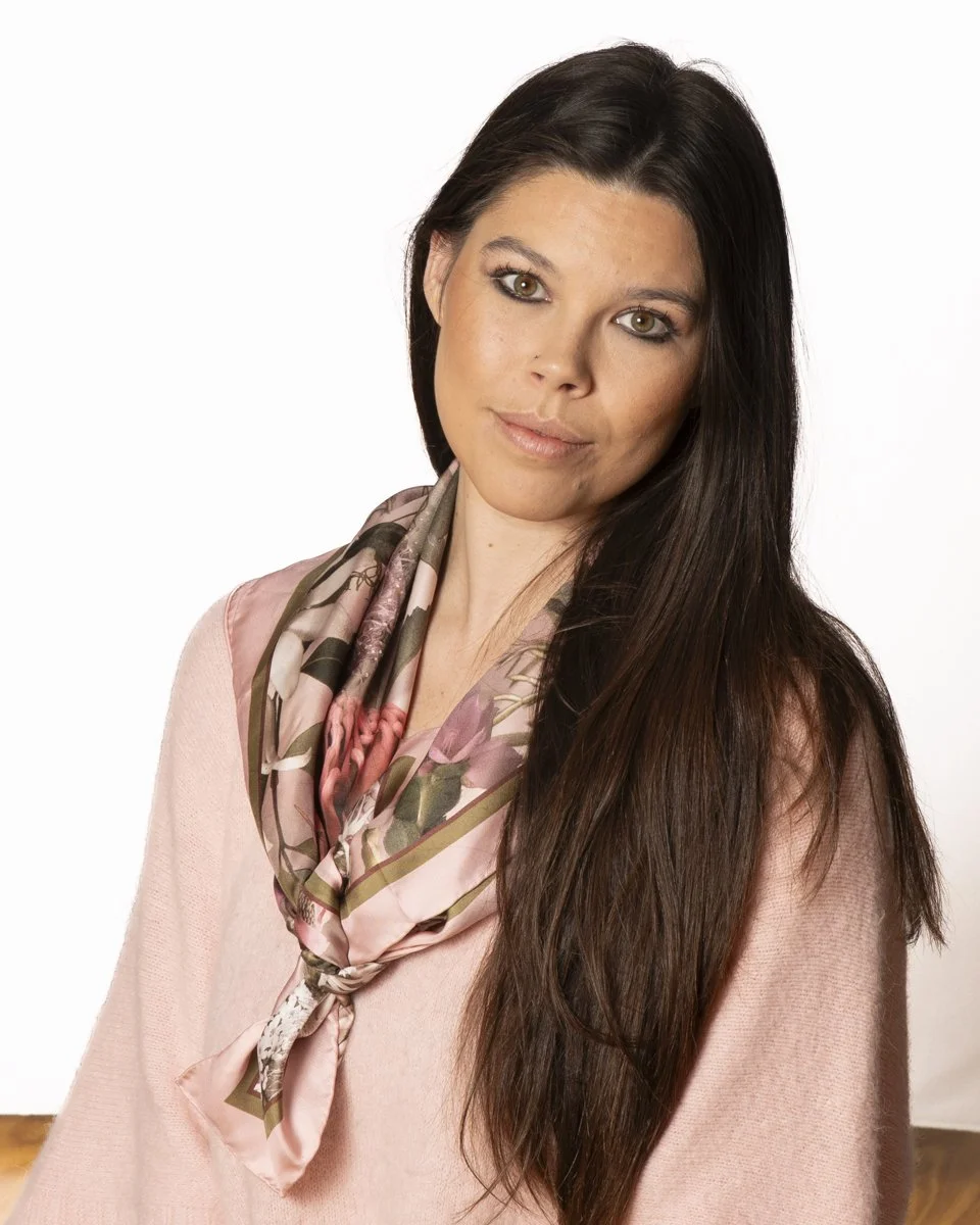 Pamela Pauline Scarves 2024 Pretty in Pink 100% Double Sided Silk Scarf by Pamela Pauline