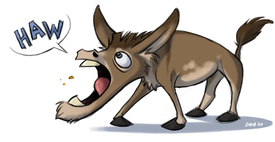 Funny Cartoon Jackass