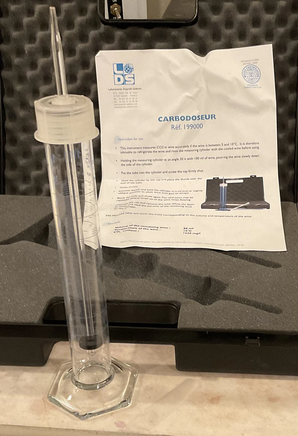 Measuring Dissolved CO2 — Chateau Hetsakais