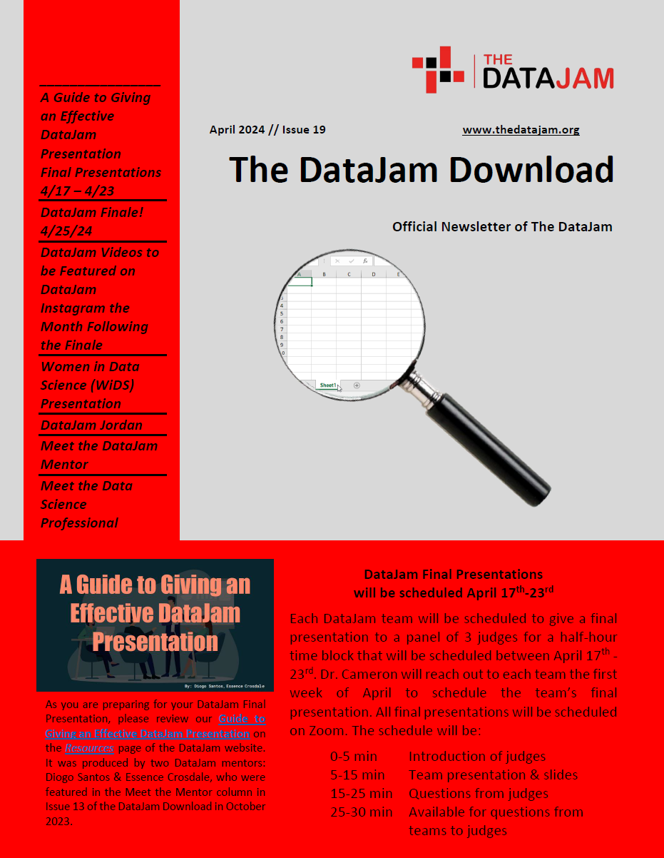 The DataJam | Cultivating Data Fluency in Tomorrow's Youth