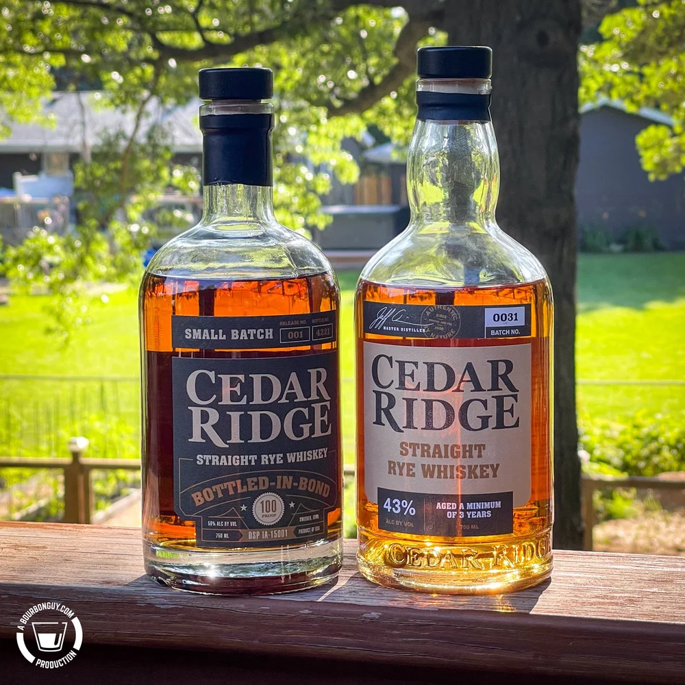 Cedar Ridge Rye and Bottled-in-Bond Rye Whiskeys — BOURBON GUY