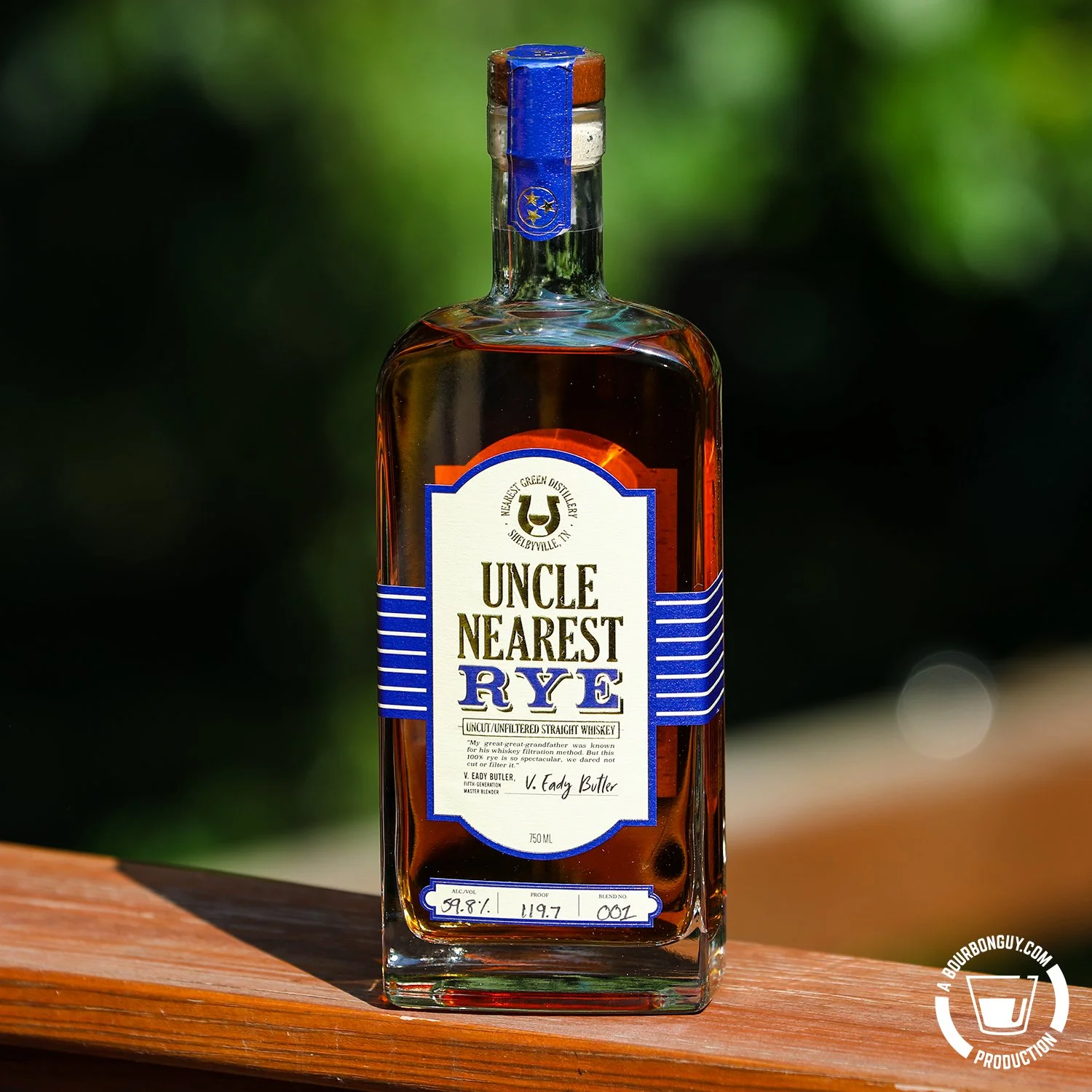 Uncle Nearest Uncut/Unfiltered Straight Rye Whiskey — BOURBON GUY