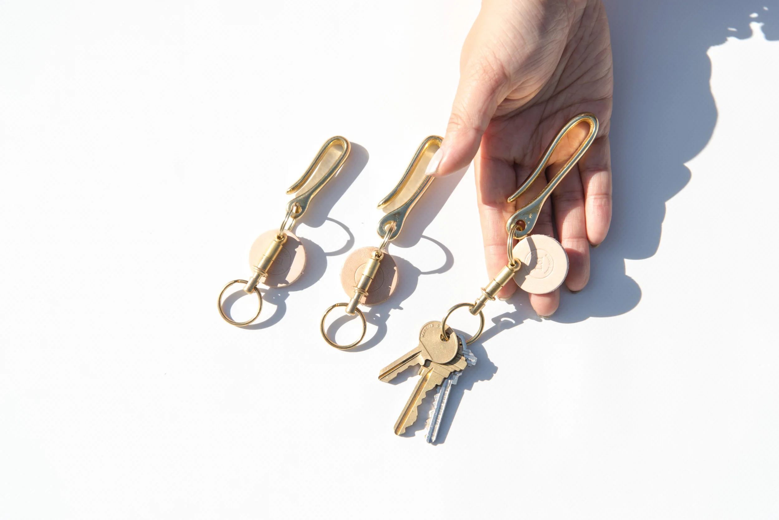 Top-Grade Leather Key Fob with Free Monogramming — 1.61 Soft Goods