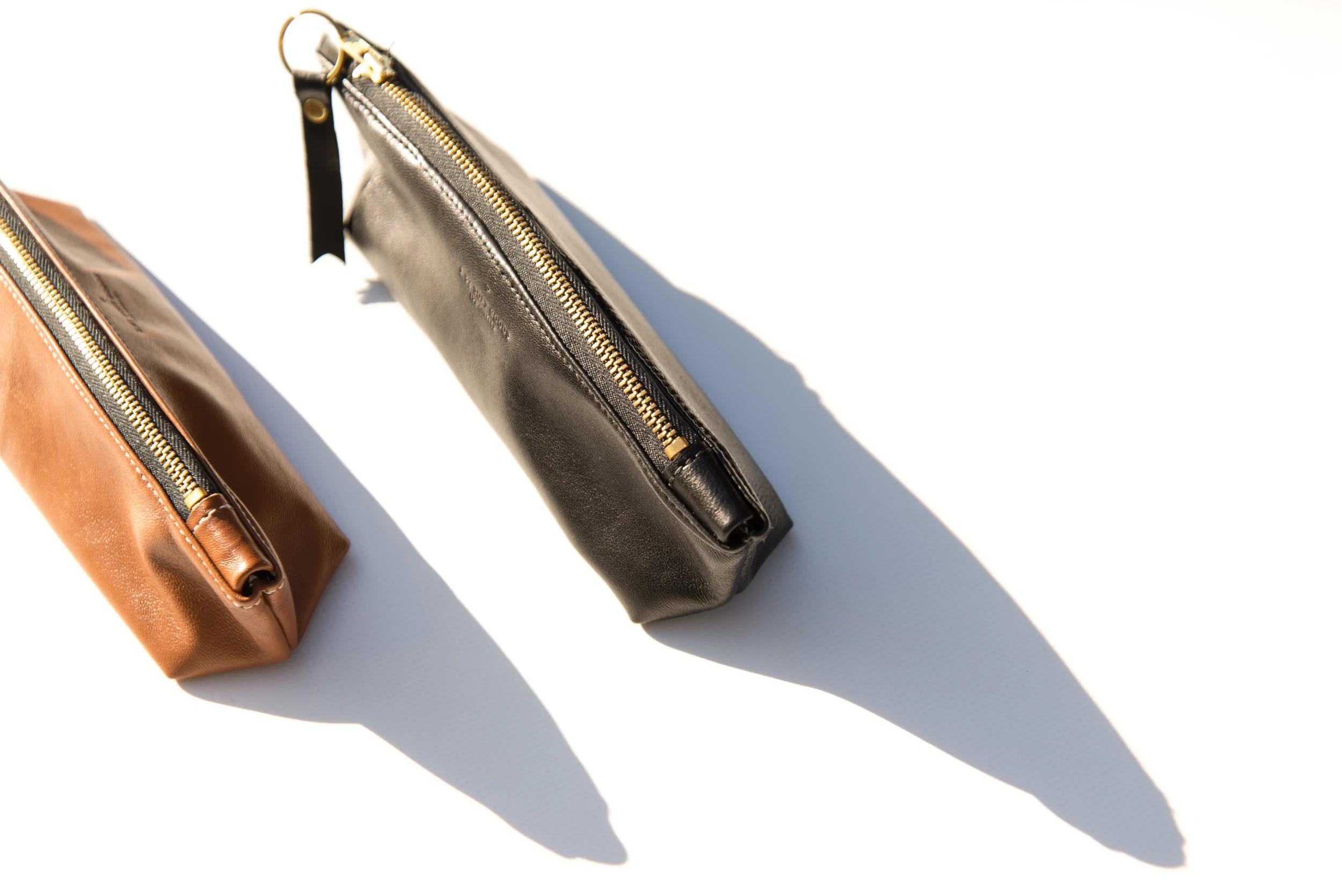 Classic Leather Zipper Pencil Case — 1.61 Soft Goods