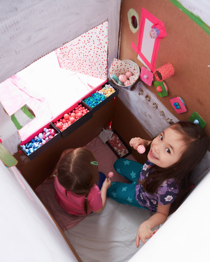 Best Use of a Cardboard Box Ever: Candy ATM! — super make it