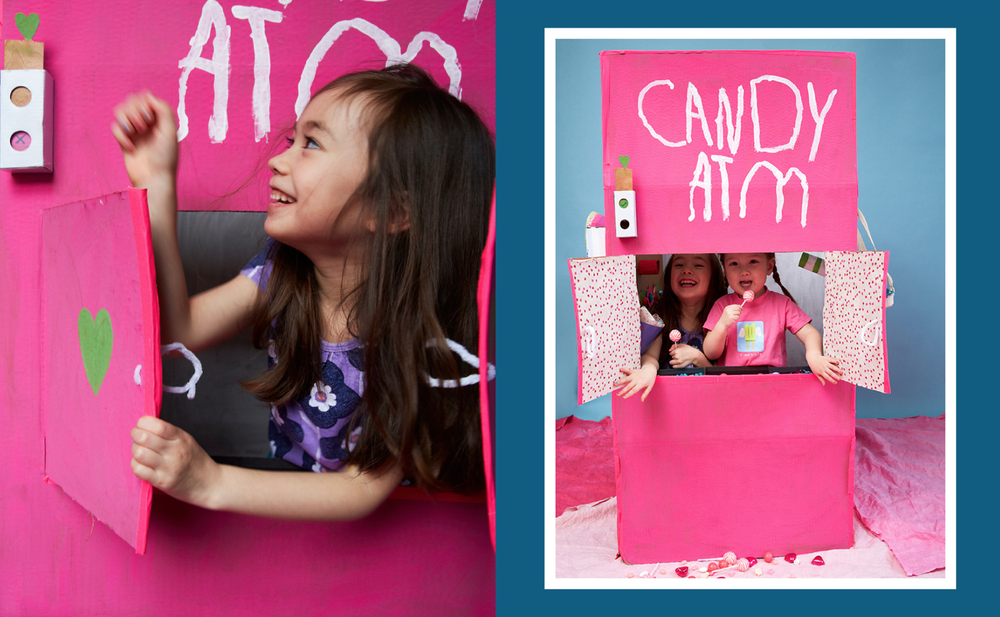 Best Use of a Cardboard Box Ever: Candy ATM! — super make it