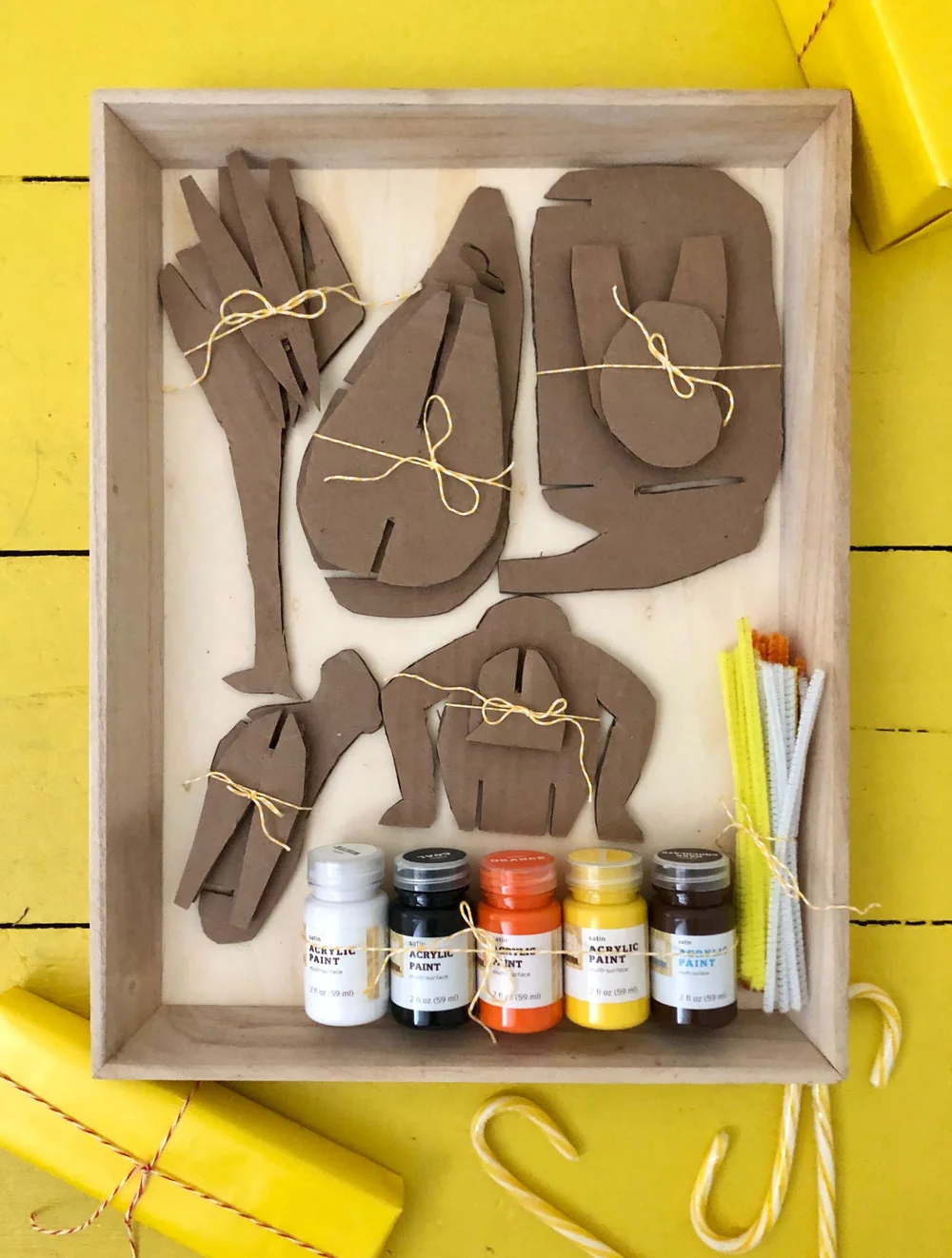 DIY Recycled Cardboard Animals Craft Kit Gift — super make it