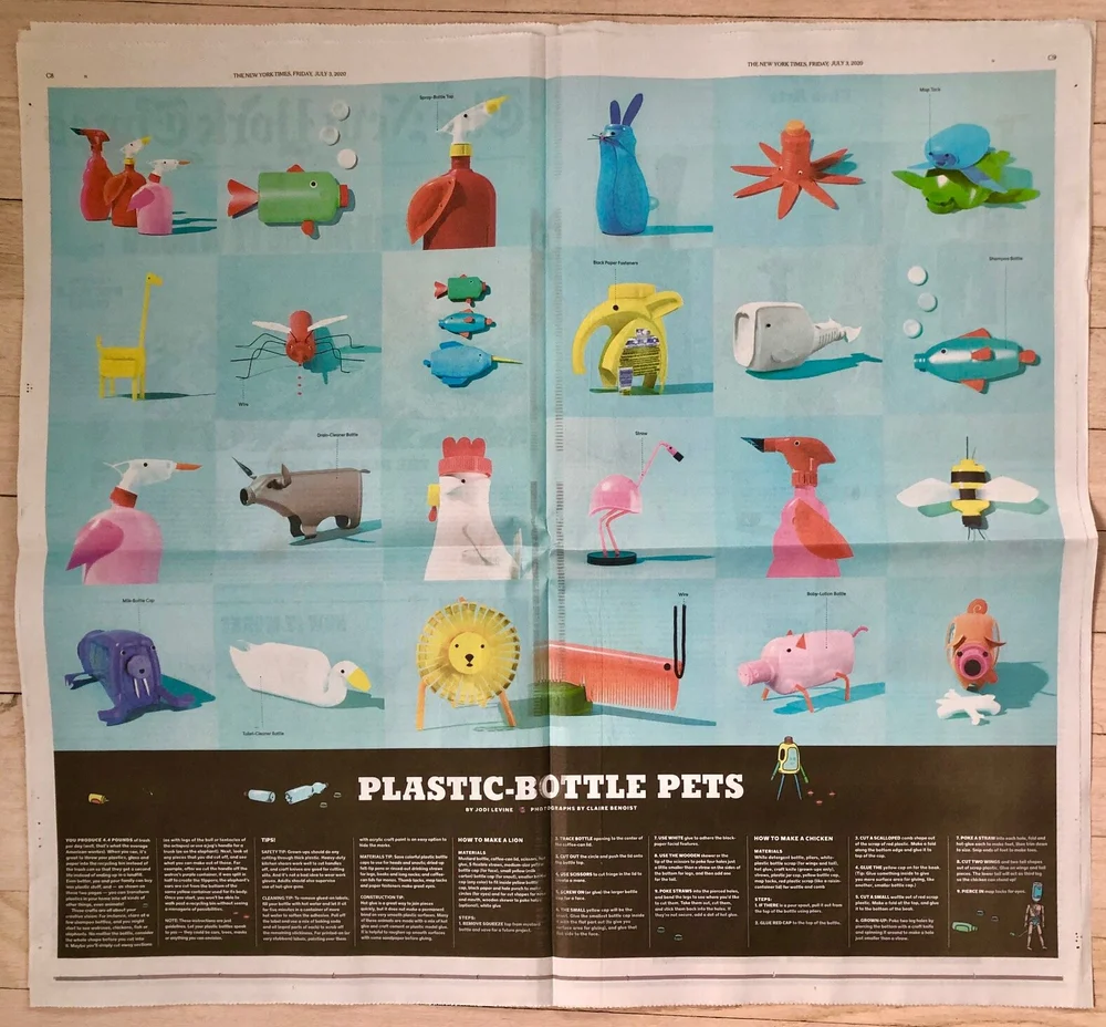 Recycled Plastic Pets for The New York Times for Kids — super make it