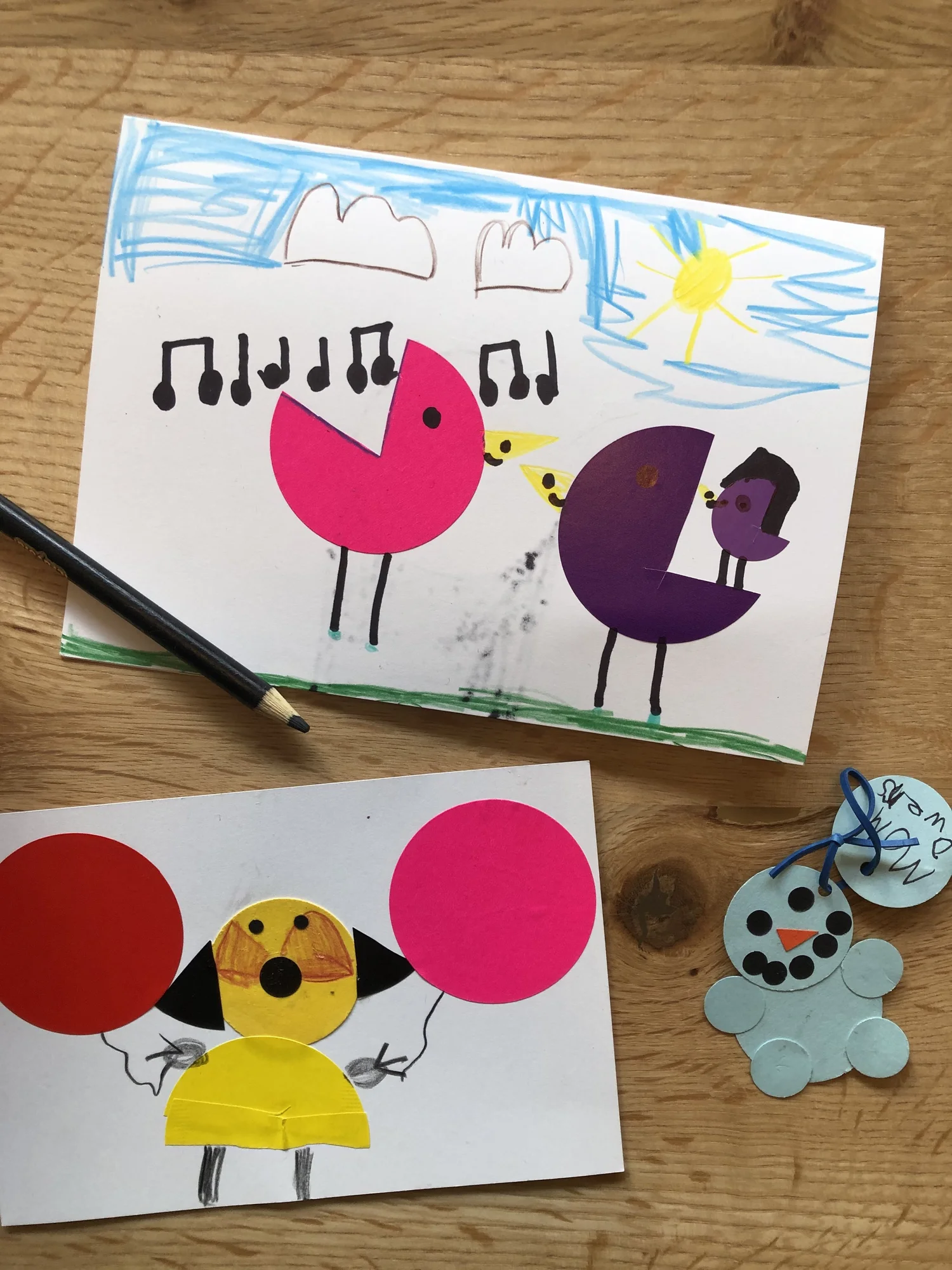 Ed Emberley-Inspired Easy Sticker Card Project for a Family Crafternoon ...