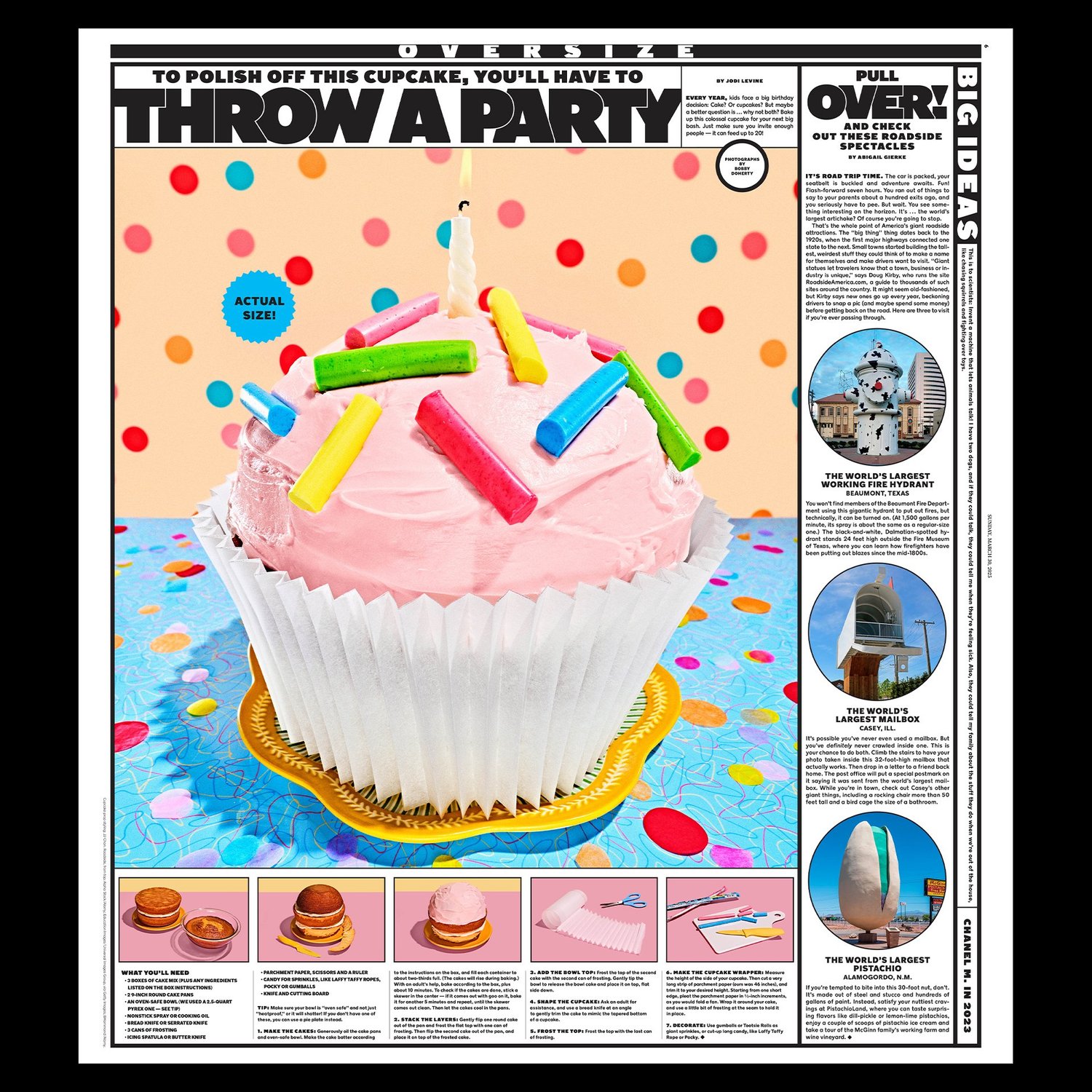 My GIANT Cupcake in the NY Times for Kids! (Make Your Own!) — super make it
