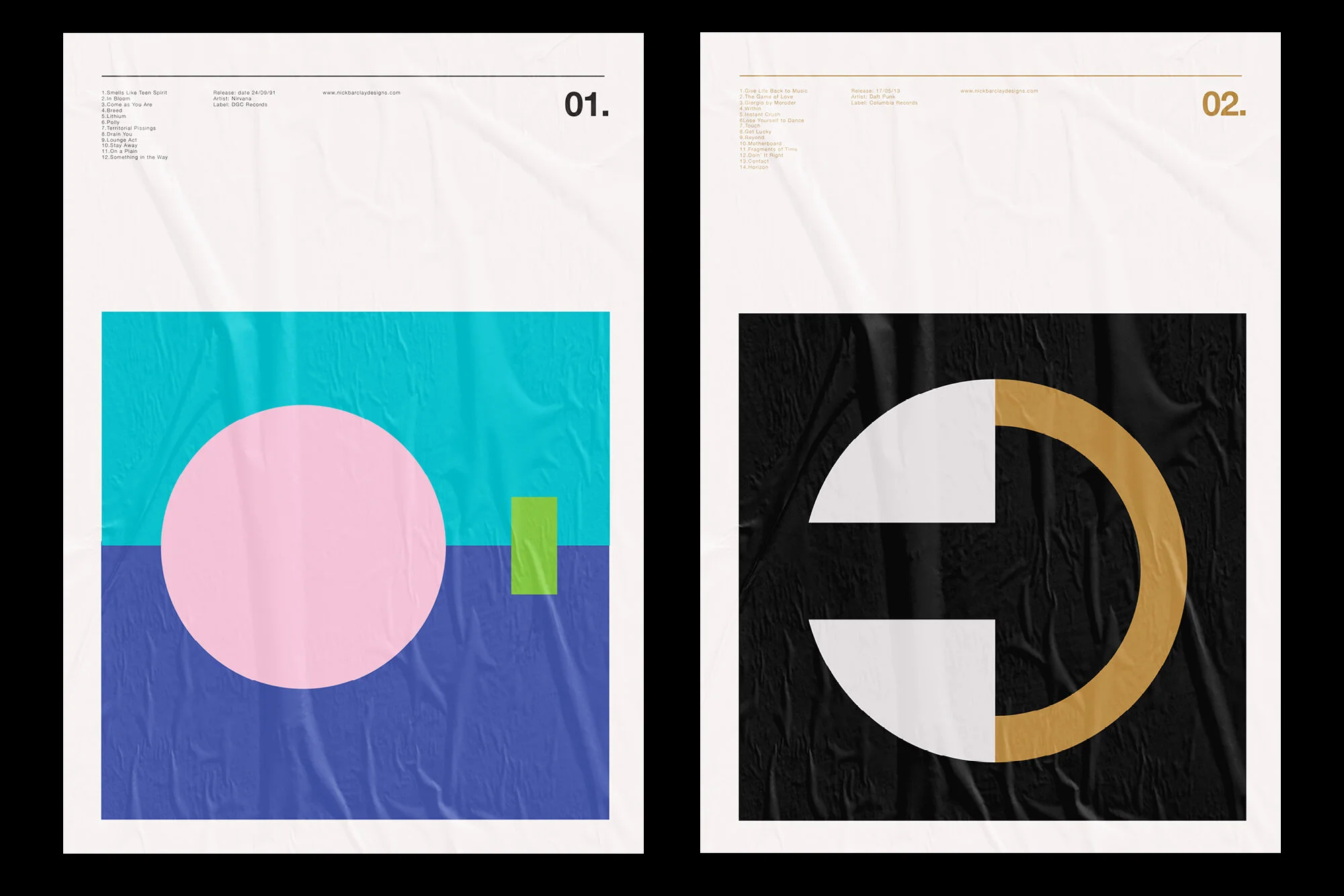 Album covers — NICK BARCLAY DESIGNS