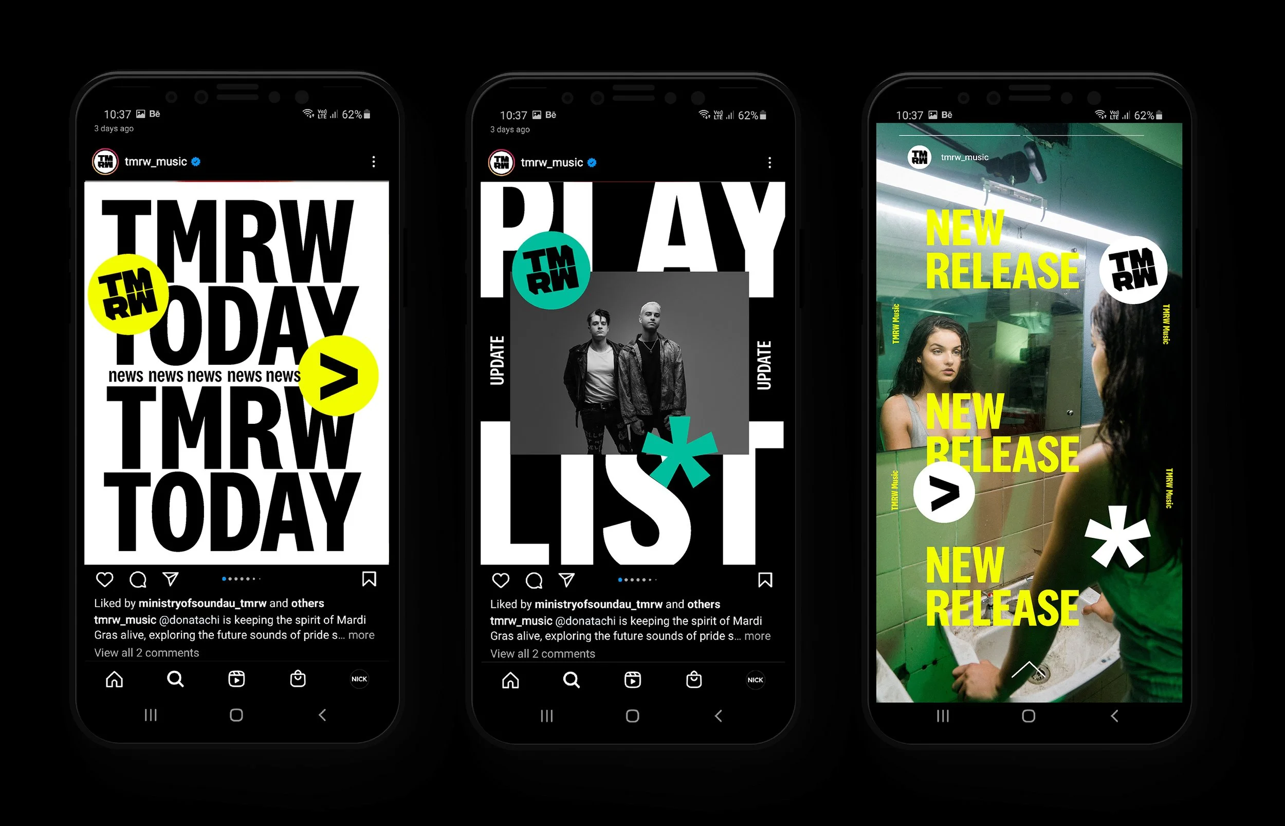 TMRW Music — NICK BARCLAY DESIGNS