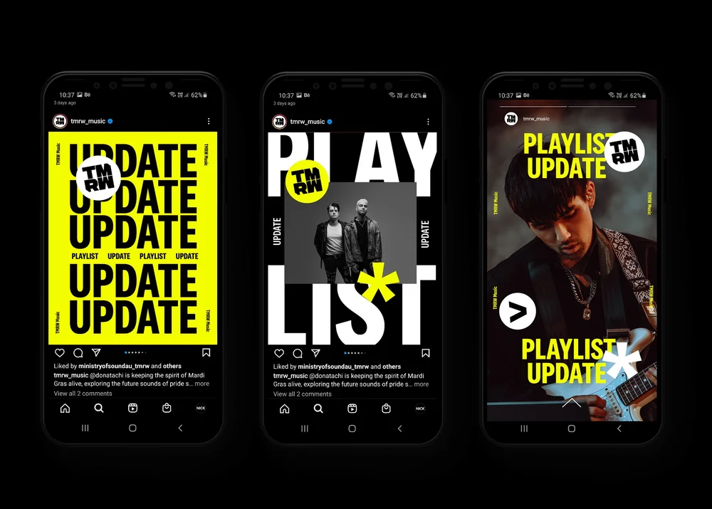 TMRW Music — NICK BARCLAY DESIGNS