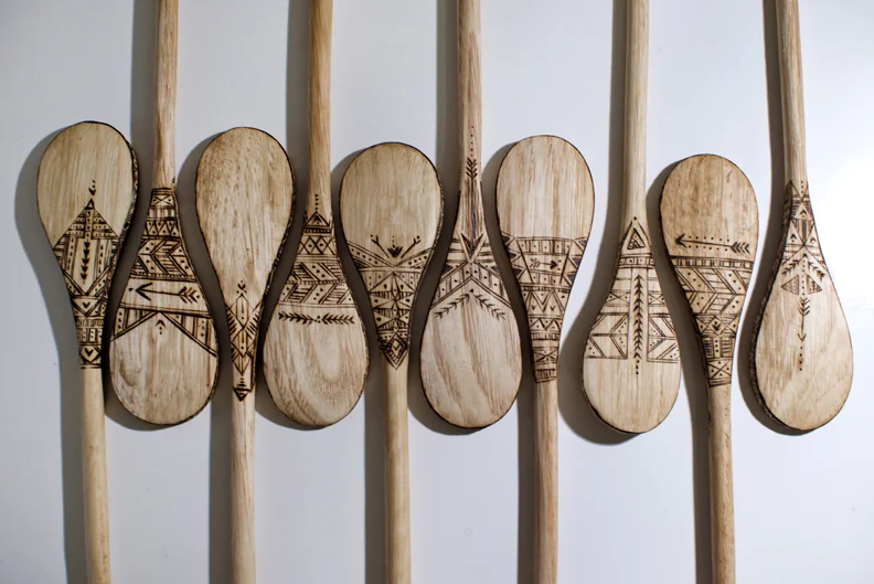 In the Studio: wood burned spoons — Becca Cahan