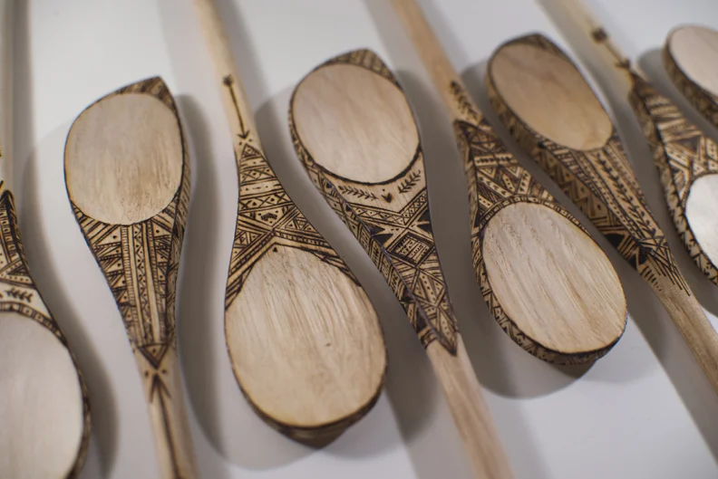 In the Studio: wood burned spoons — Becca Cahan