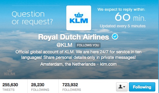 KLM takes social media customer service one step further — Allplane