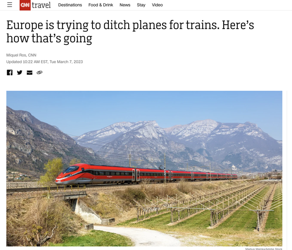 On CNN: trains vs. planes, the debate is served! — Allplane