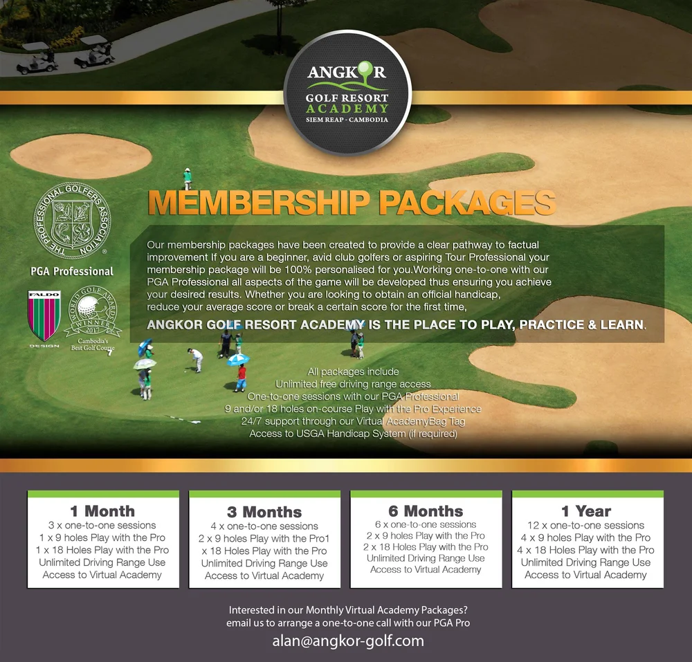 Academy Membership Package is available now — Angkor Golf Resort