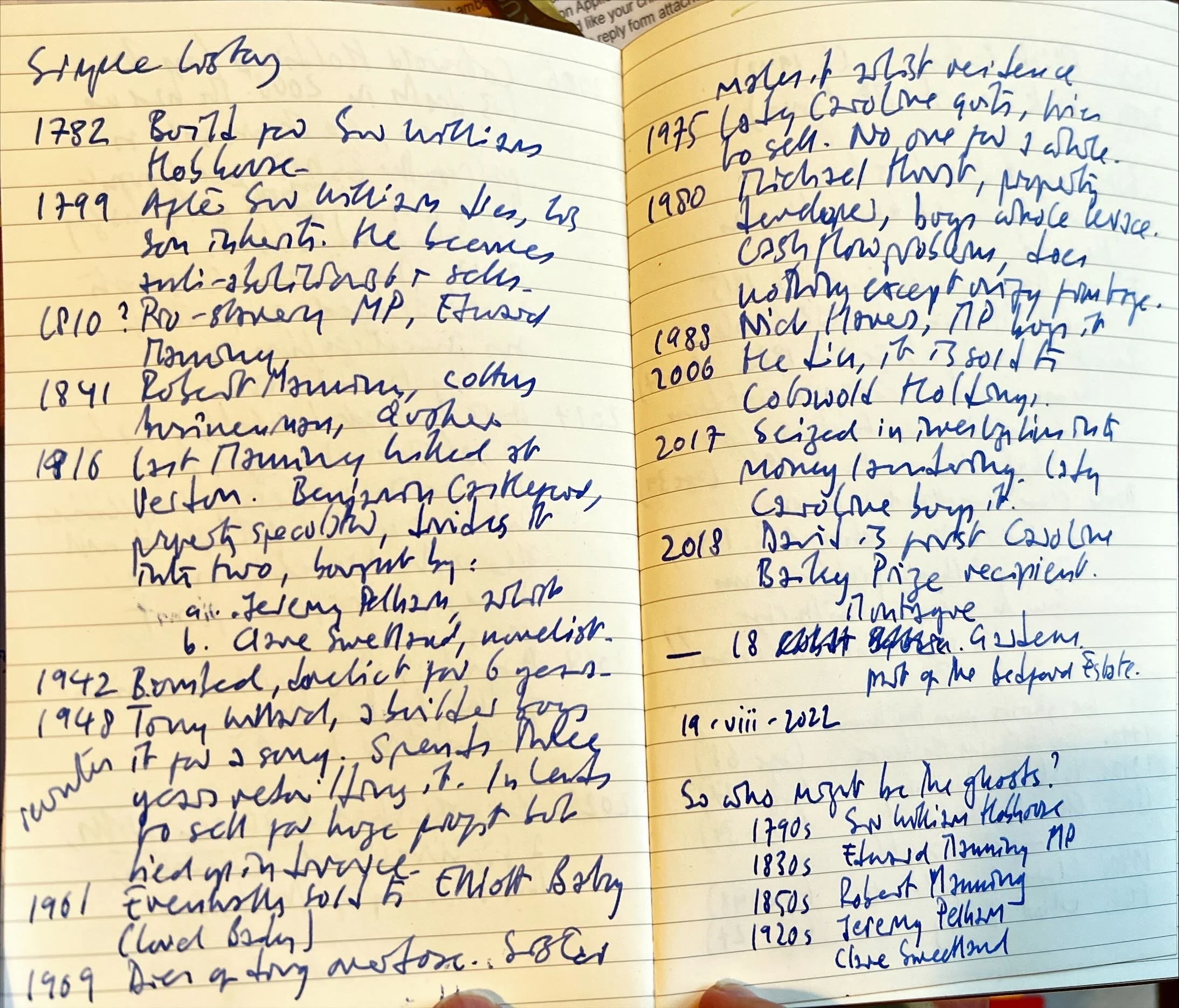 Writing 7 Ghosts — Dan Rebellato