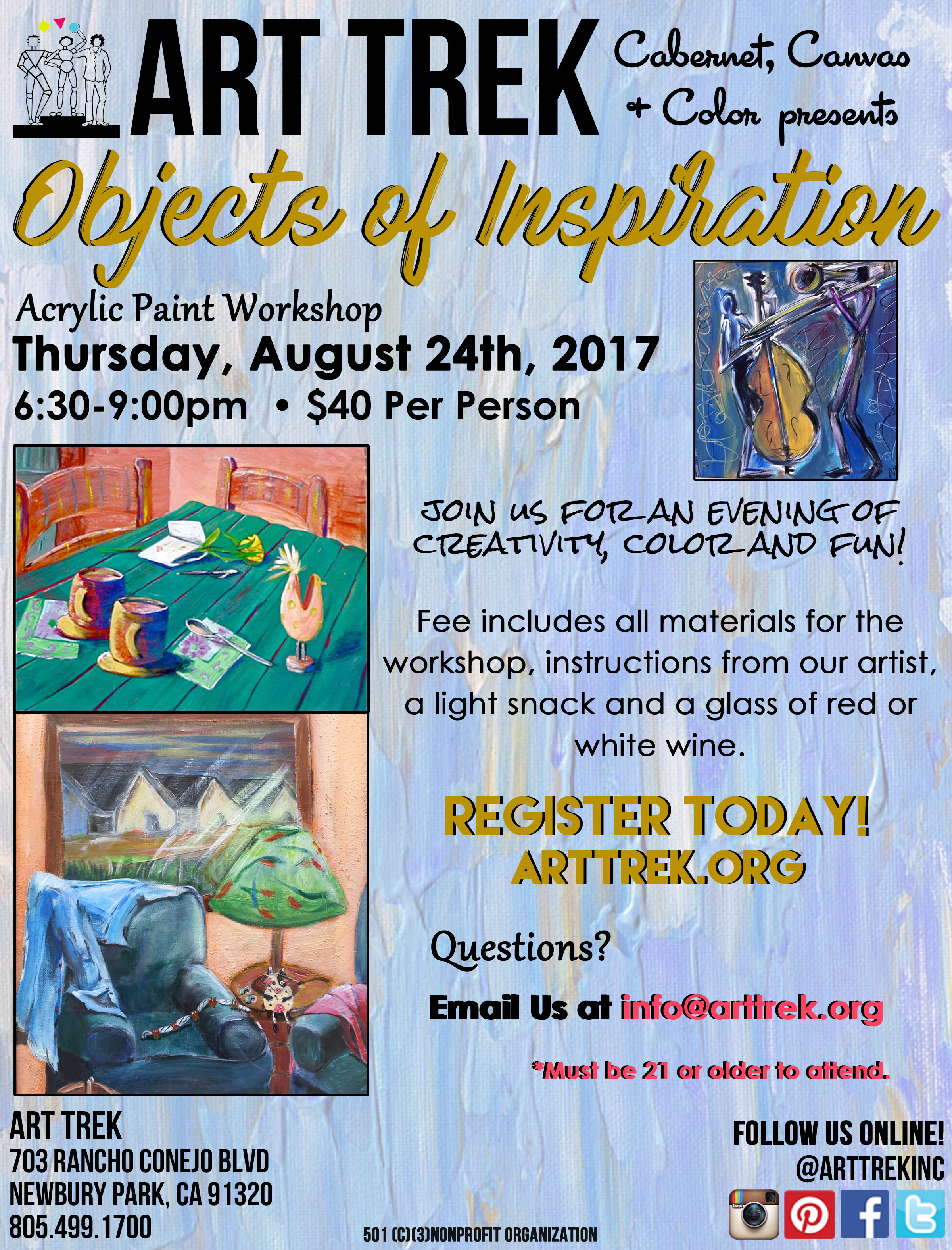 Cabernet, Canvas, and Color — Art Trek