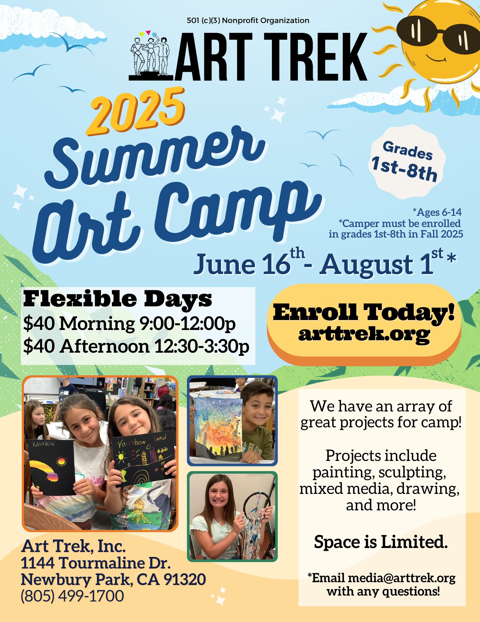 Summer Art Camp Flyer Template