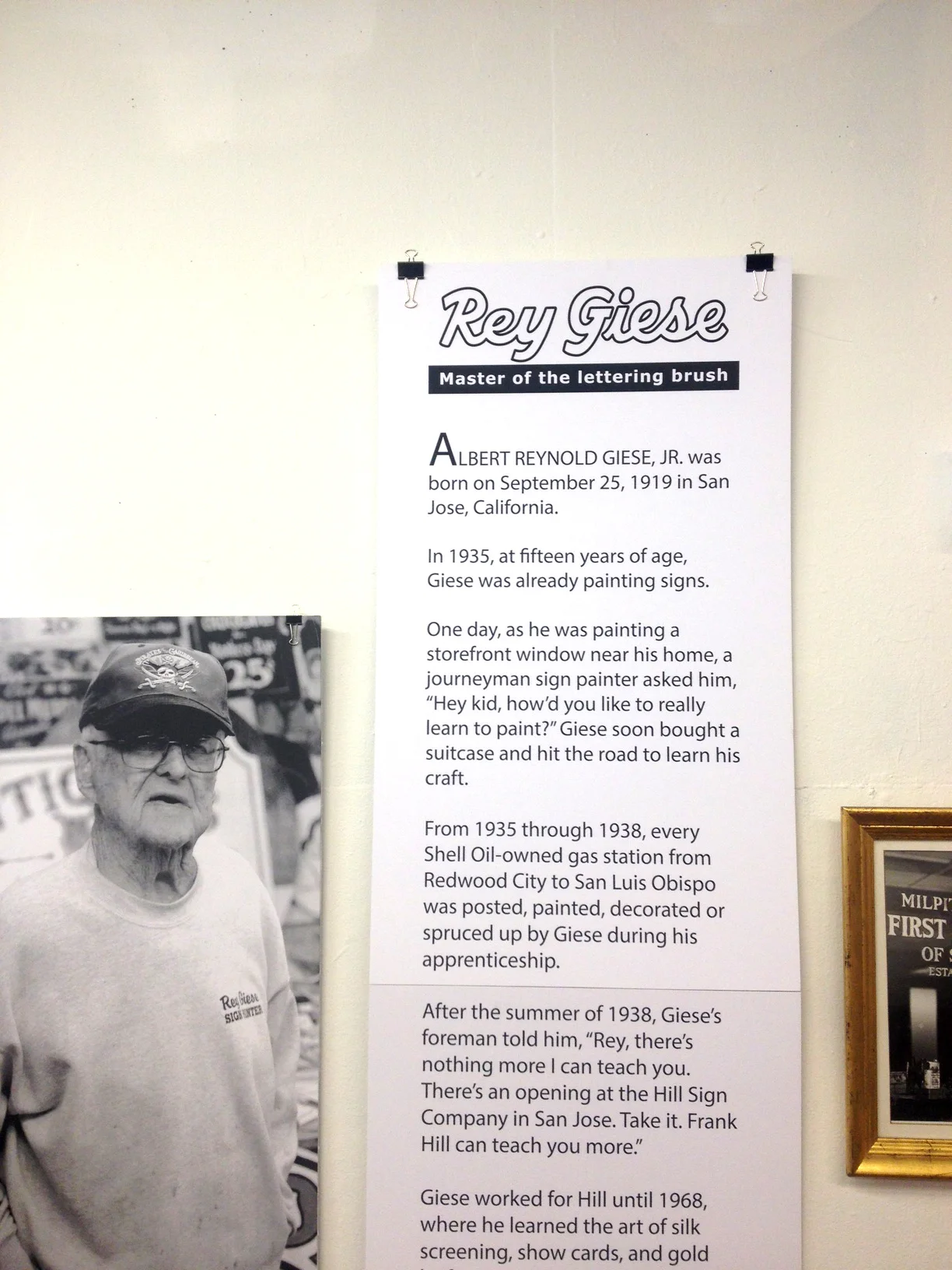 Rey Giese, sign painter show at Kaleid Gallery — FRANCES MARIN