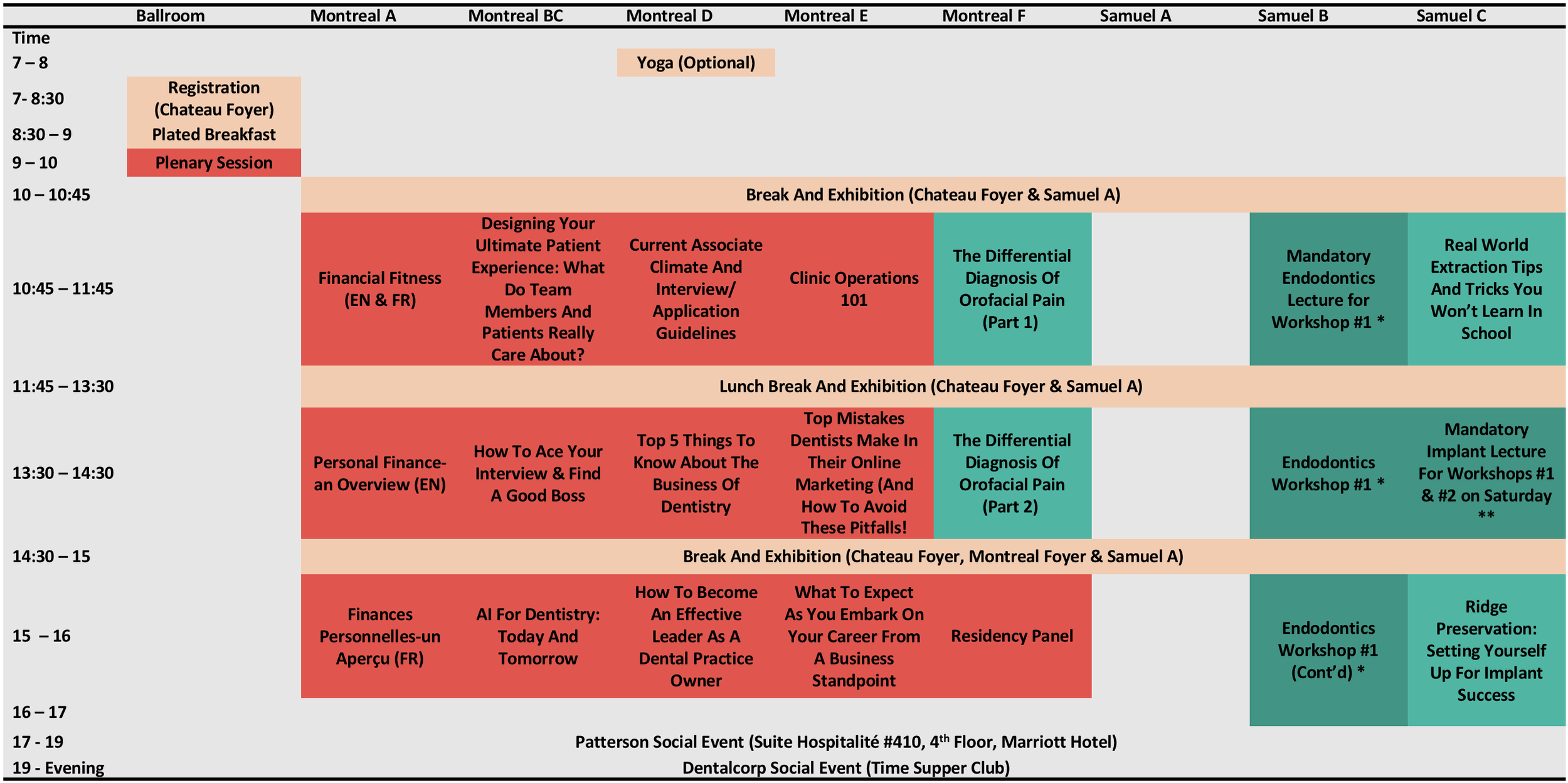 SCHEDULE — Federation of Canadian Dentistry Student Associations