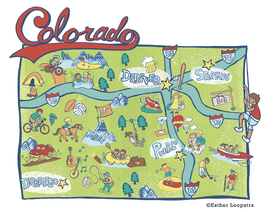 Colorado State Map For Kids