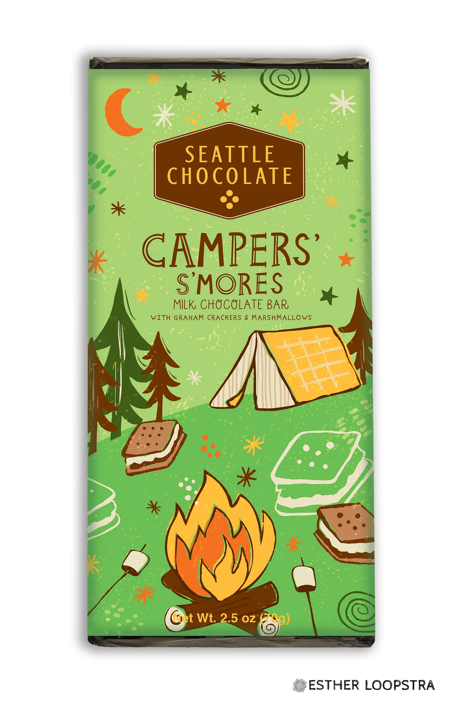 Packaging Illustration • Seattle Chocolates — ESTHER LOOPSTRA