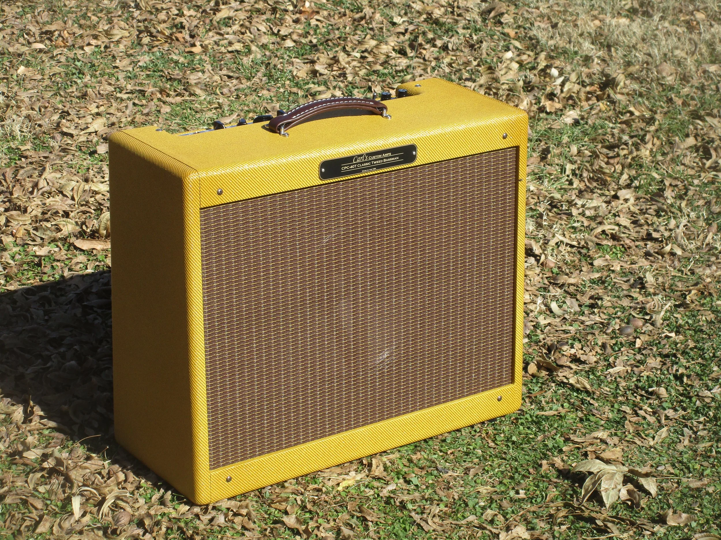 Carl's Custom Amps Classic Tweed Bassman 5F6A Style All Tube Amp — Carl's Custom Amps