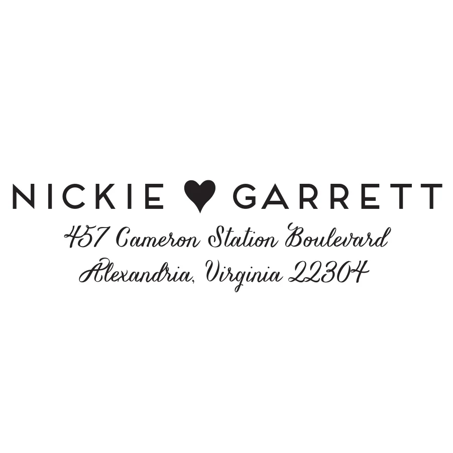 Return Address Stamps — Haute Papier