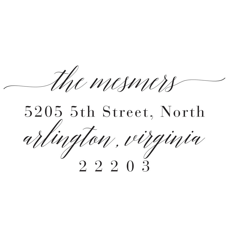 Return Address Stamps — Haute Papier