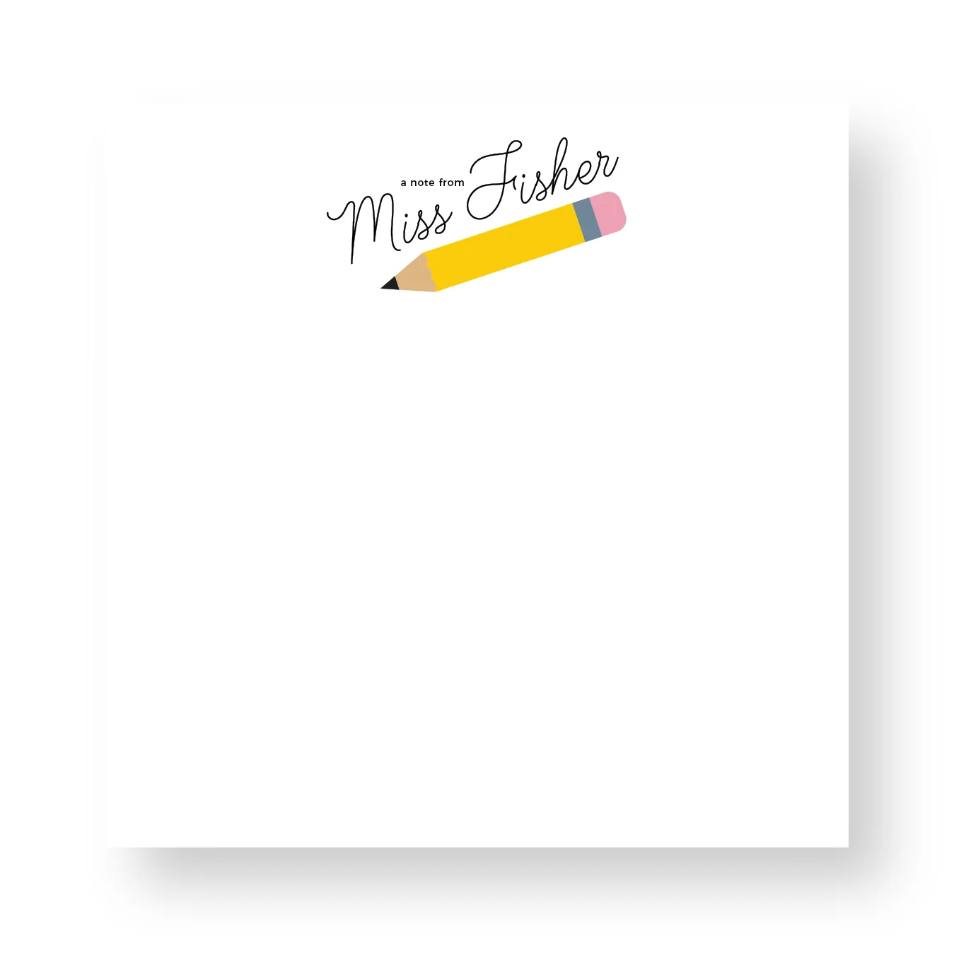 Paper Gold Floral Notepad,Teacher Notepad,Custom notepads,Teacher ...