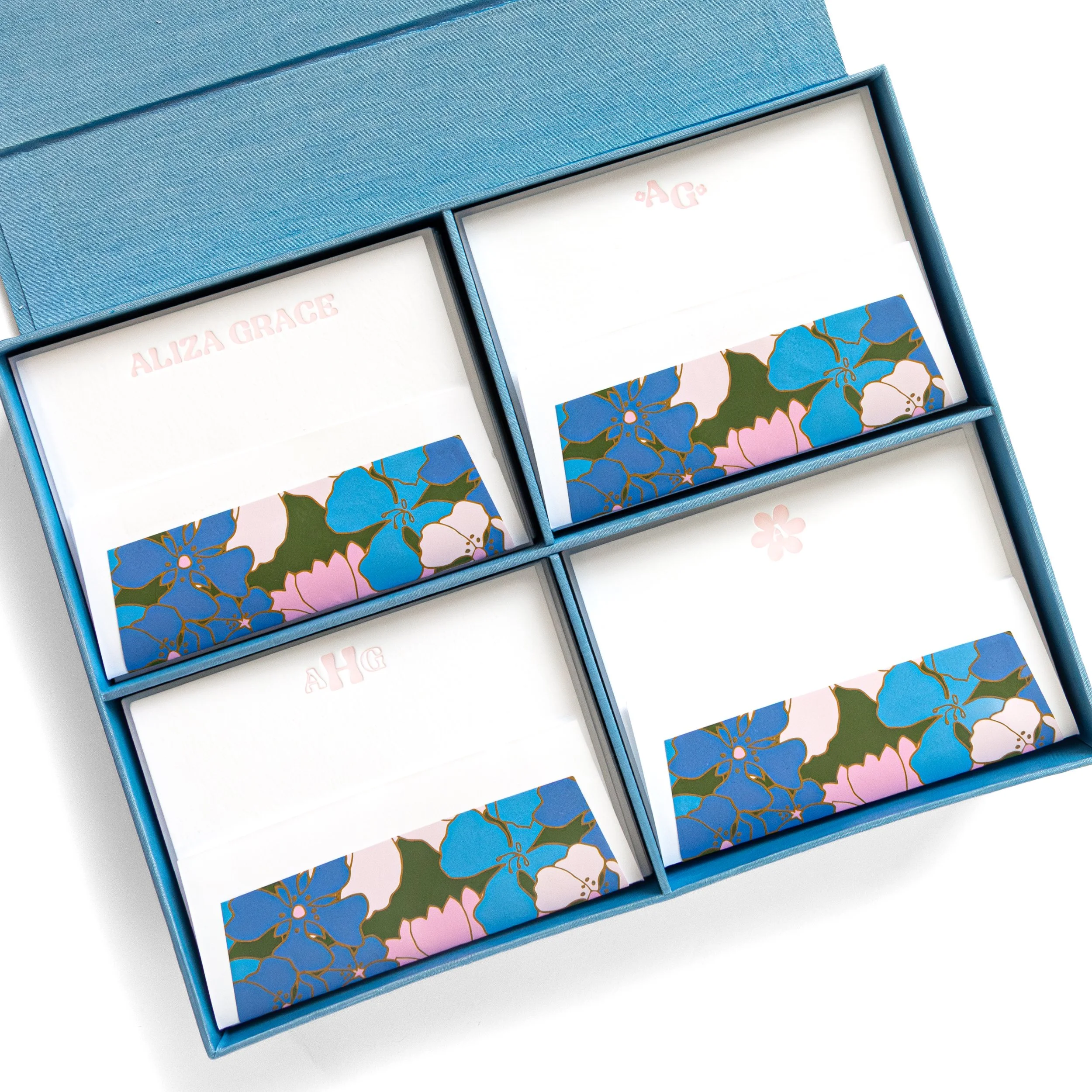 Silk Stationery Boxes — Haute Papier