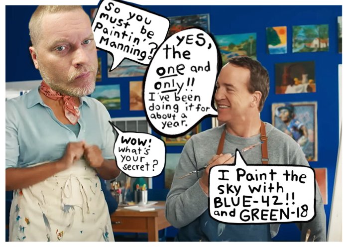 Paintin' Manning | Artwork by Pierick Smith