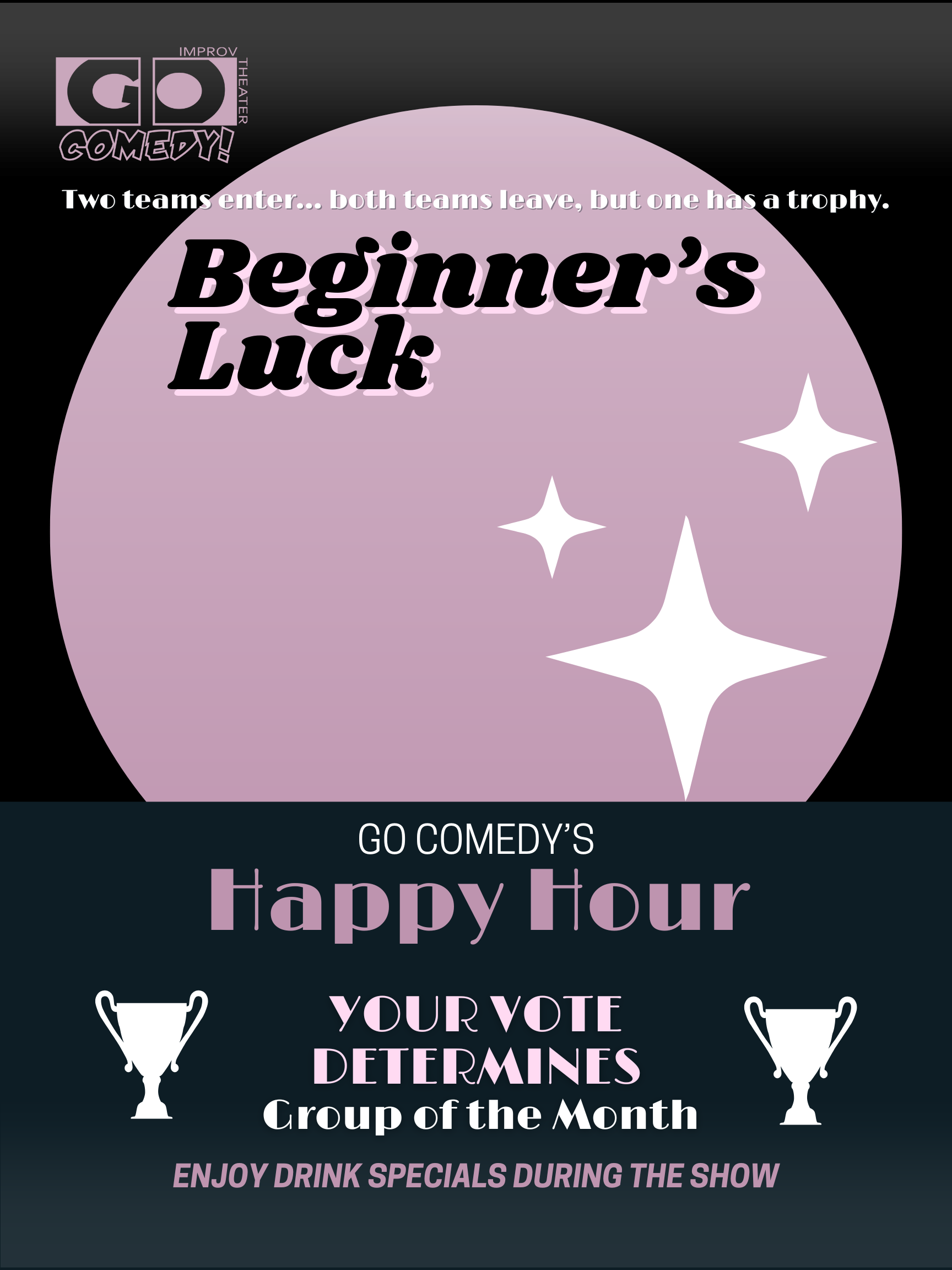 Beginner’s Luck: Go Comedy’s Happy Hour | Monthly Improvised Show (7 ...