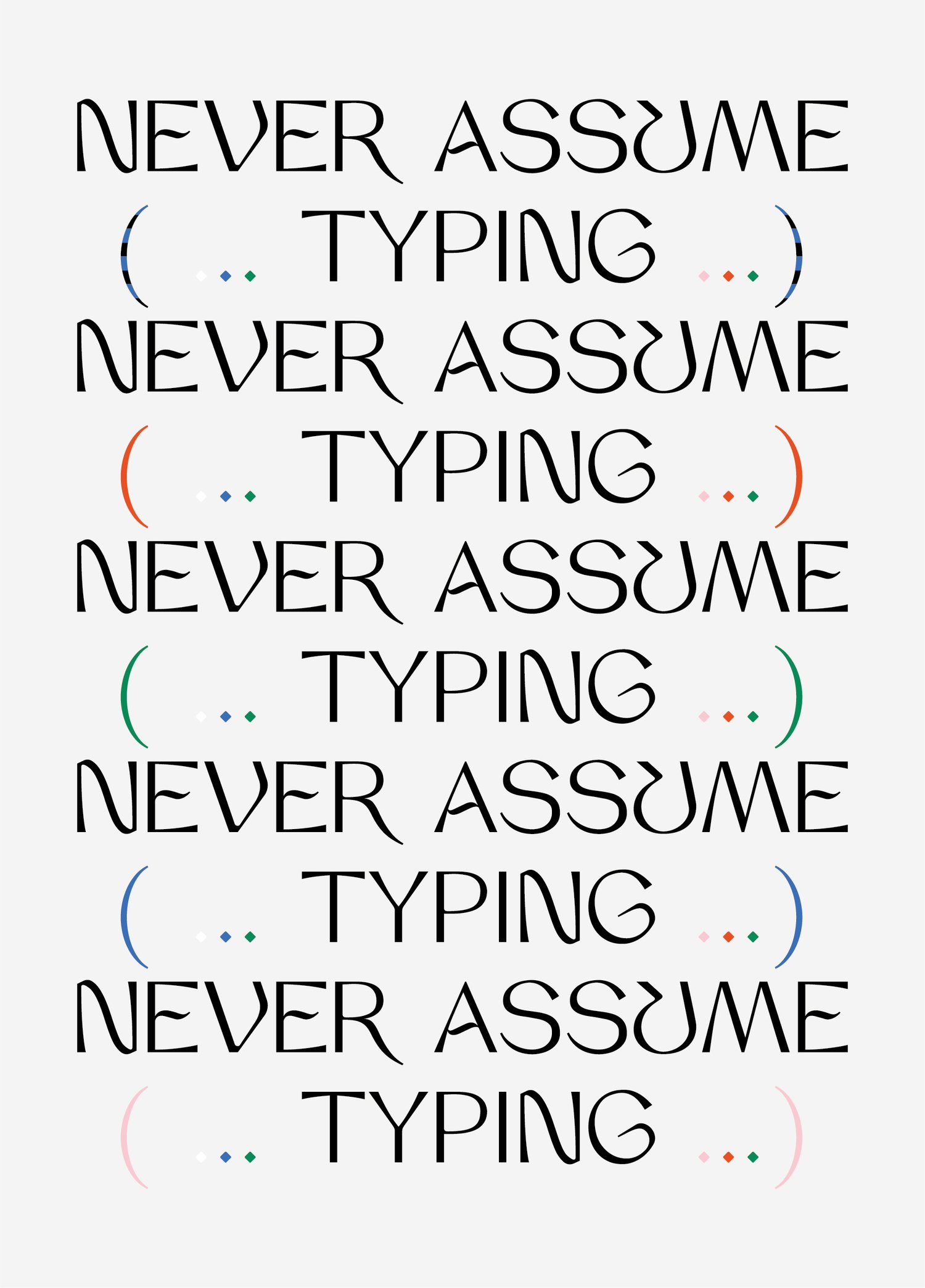 Never Assume