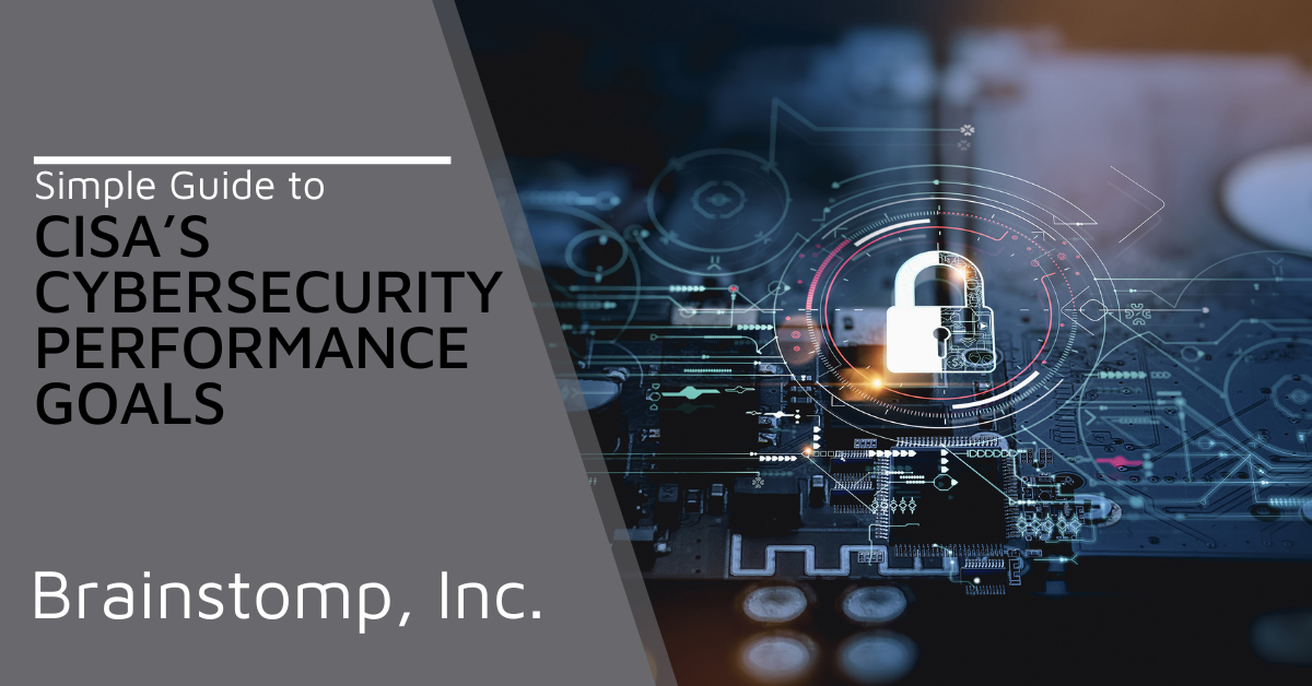 Simple Guide to CISA's Cybersecurity Performance Goals — BrainStomp, Inc.