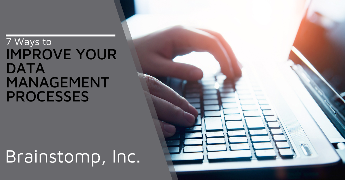 7 Ways to Improve Your Data Management Processes — BrainStomp, Inc.