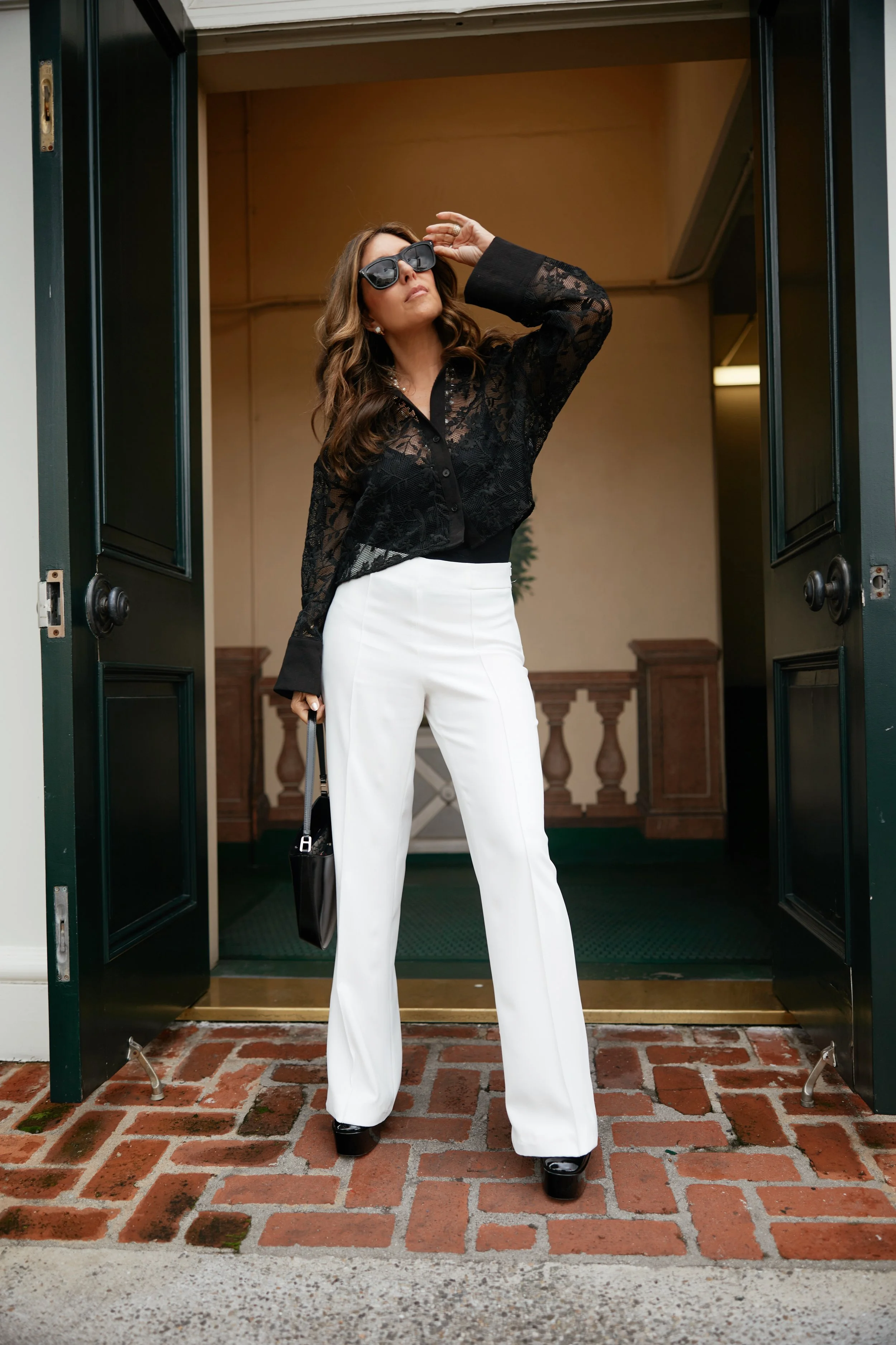Style Tip: Elevate Your Look with Zara's Black Lace Top and Cream ...