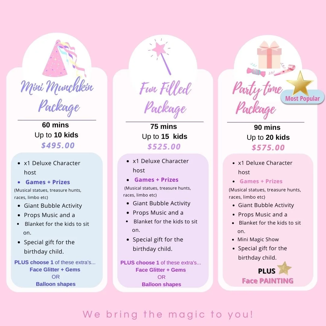 Party Packages — Fairy Fantasy Parties