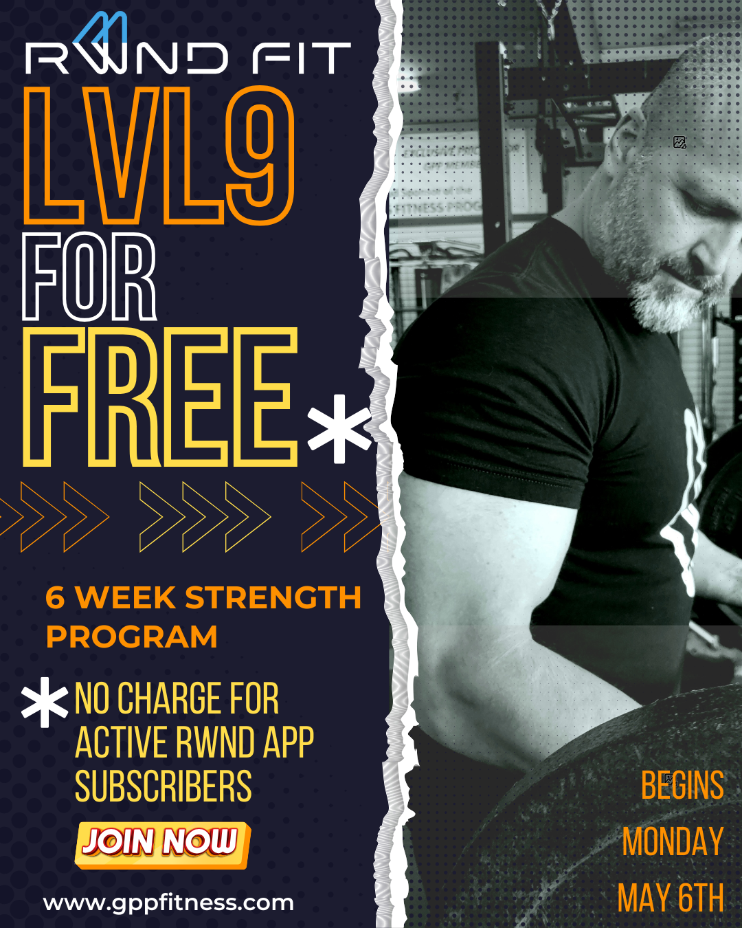 SPRING FREEBIE PROGRAM - RWND LVL9 — GPP Fitness
