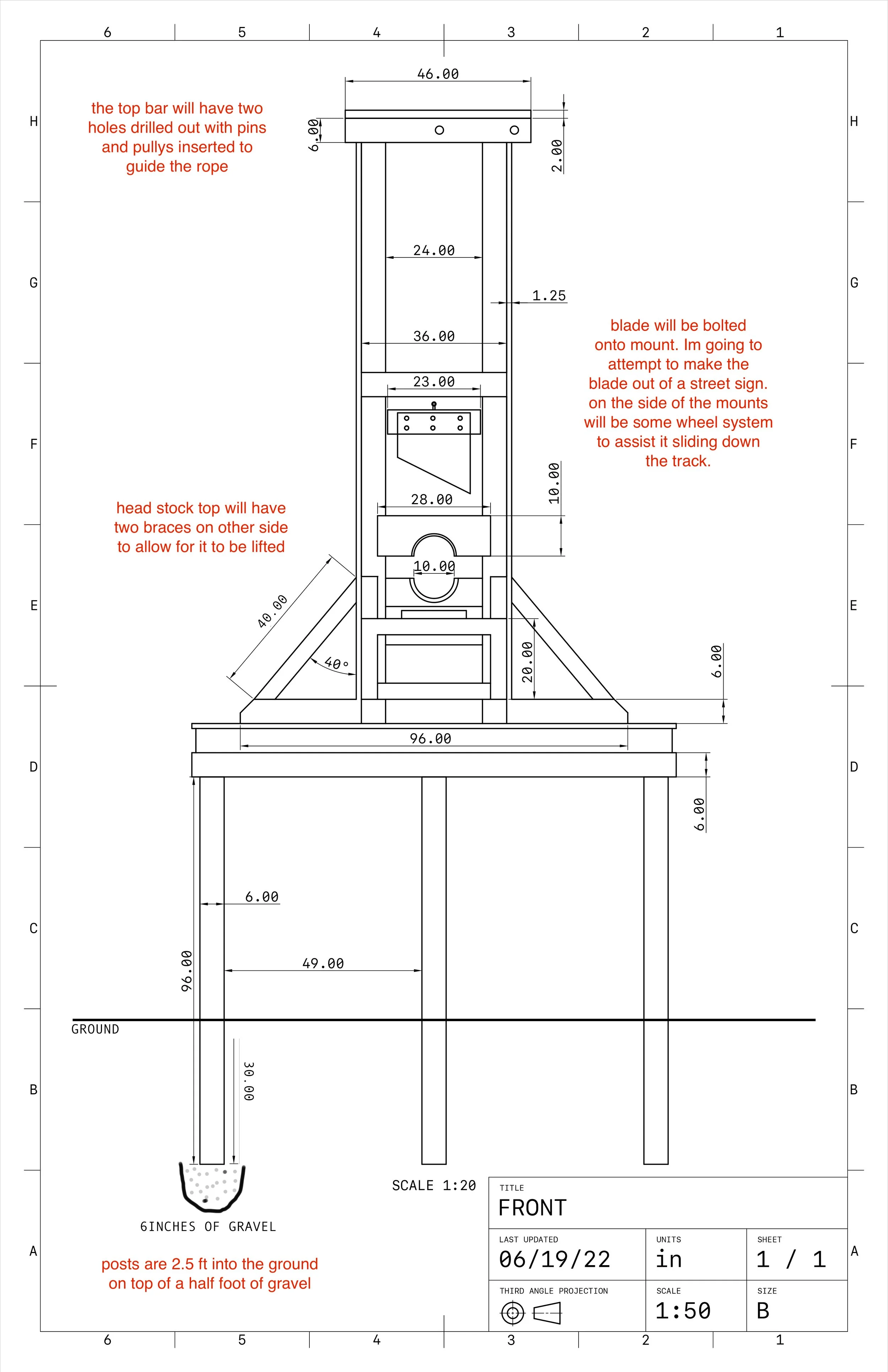 Guillotine Blueprints
