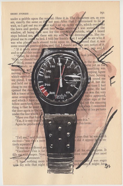 Broken Watch Drawing
