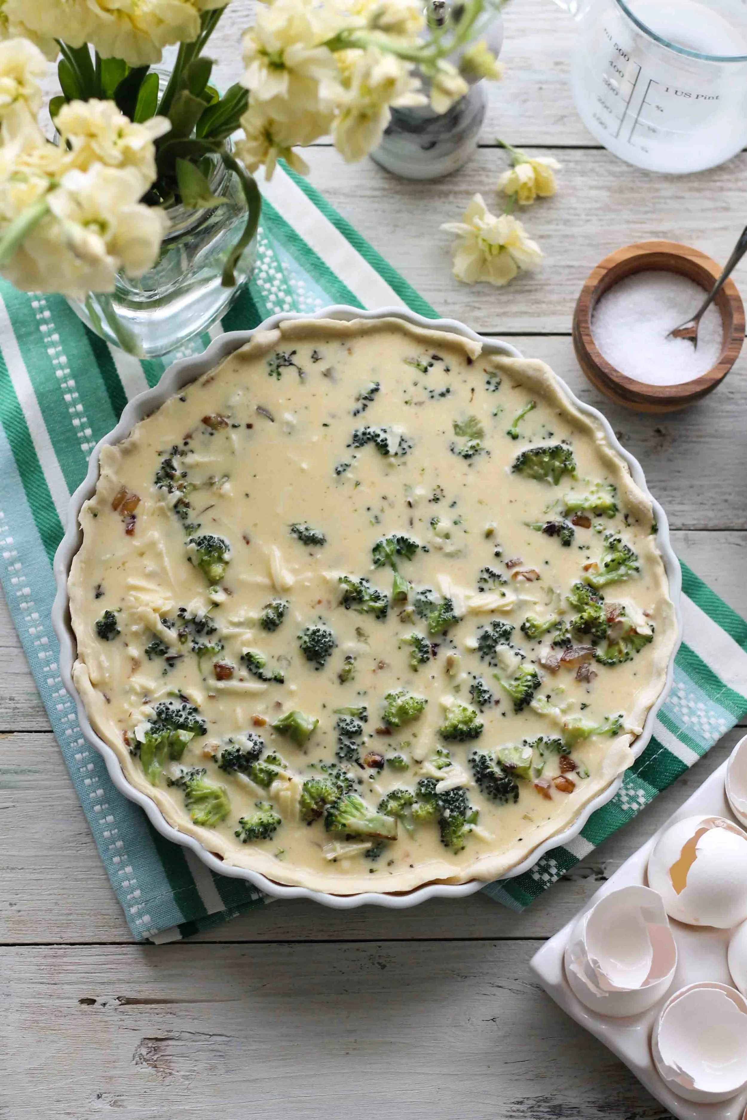 [ Easter Brunch pt. 1] Broccoli & White Cheddar Quiche from Over Easy ...