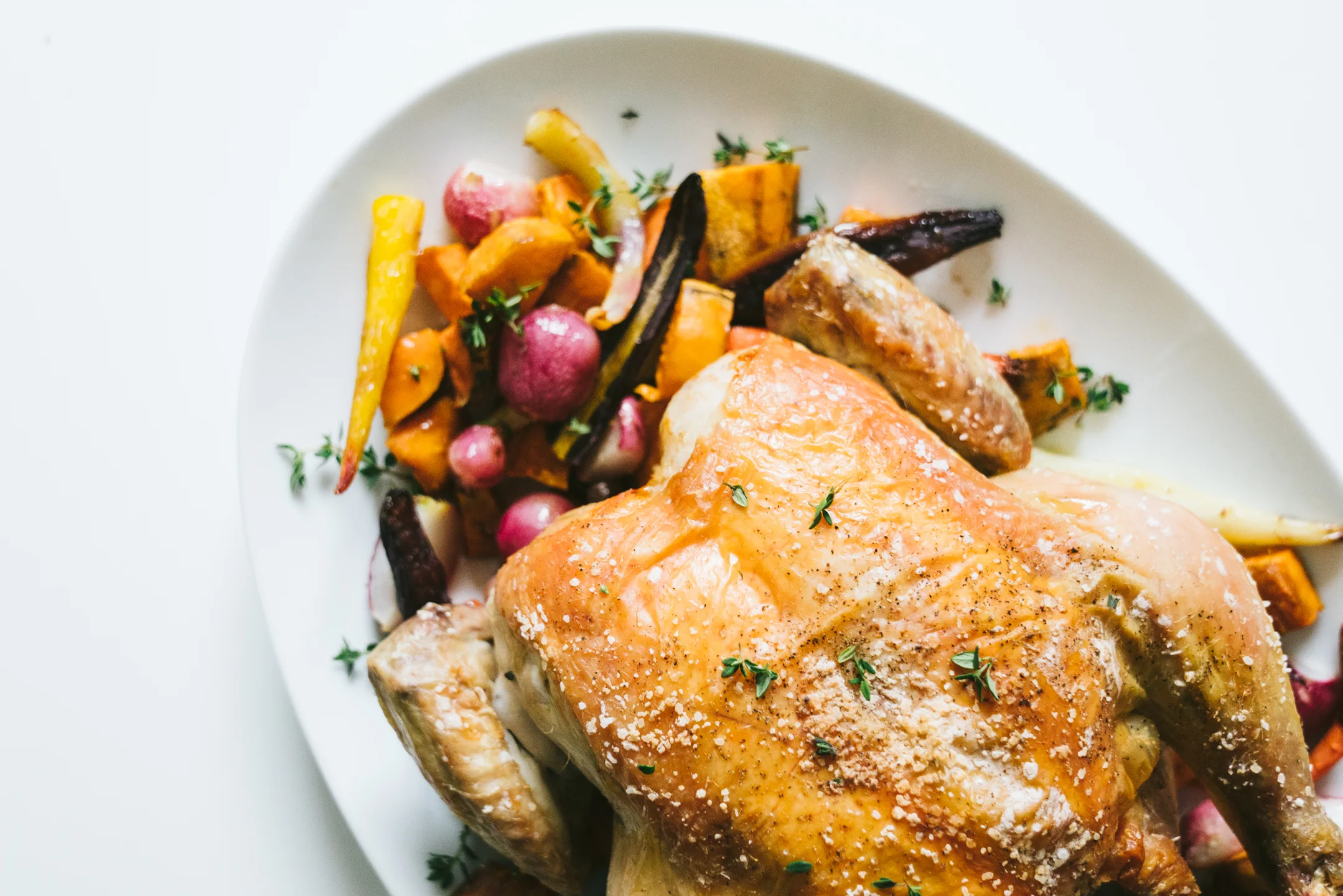 Oven roasted whole chicken with root vegetables — OhCarlene